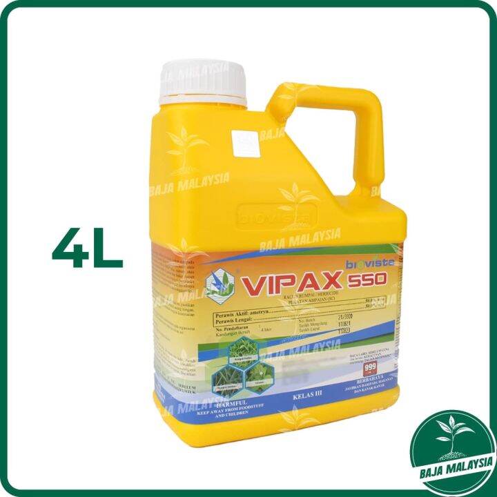BIOVISTA Vipax 550 4 Liter Ametryn 50% Herbicide Weed Grass Killer ...