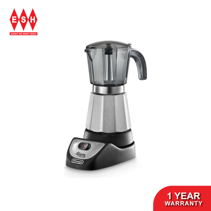 DeLonghi EMKM6.B Alicia Plus Electric Moka Pot | Lazada