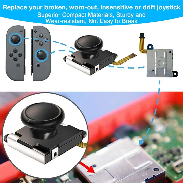 Replacement Joystick for Joycon 3D Analog Thumb Stick for Nintendo ...