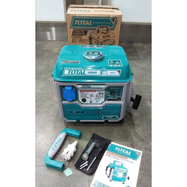 เครื่องปั่นไฟ TOTAL 800W 📣เครื่อง 2 จังหว่ะ 2HP 📣ถังน้ำมัน 4 ลิตร | Lazada.co.th
