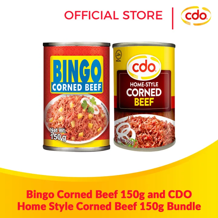 BINGO Corned Beef 150g and CDO Home-Style Corned Beef 150g Bundle ...