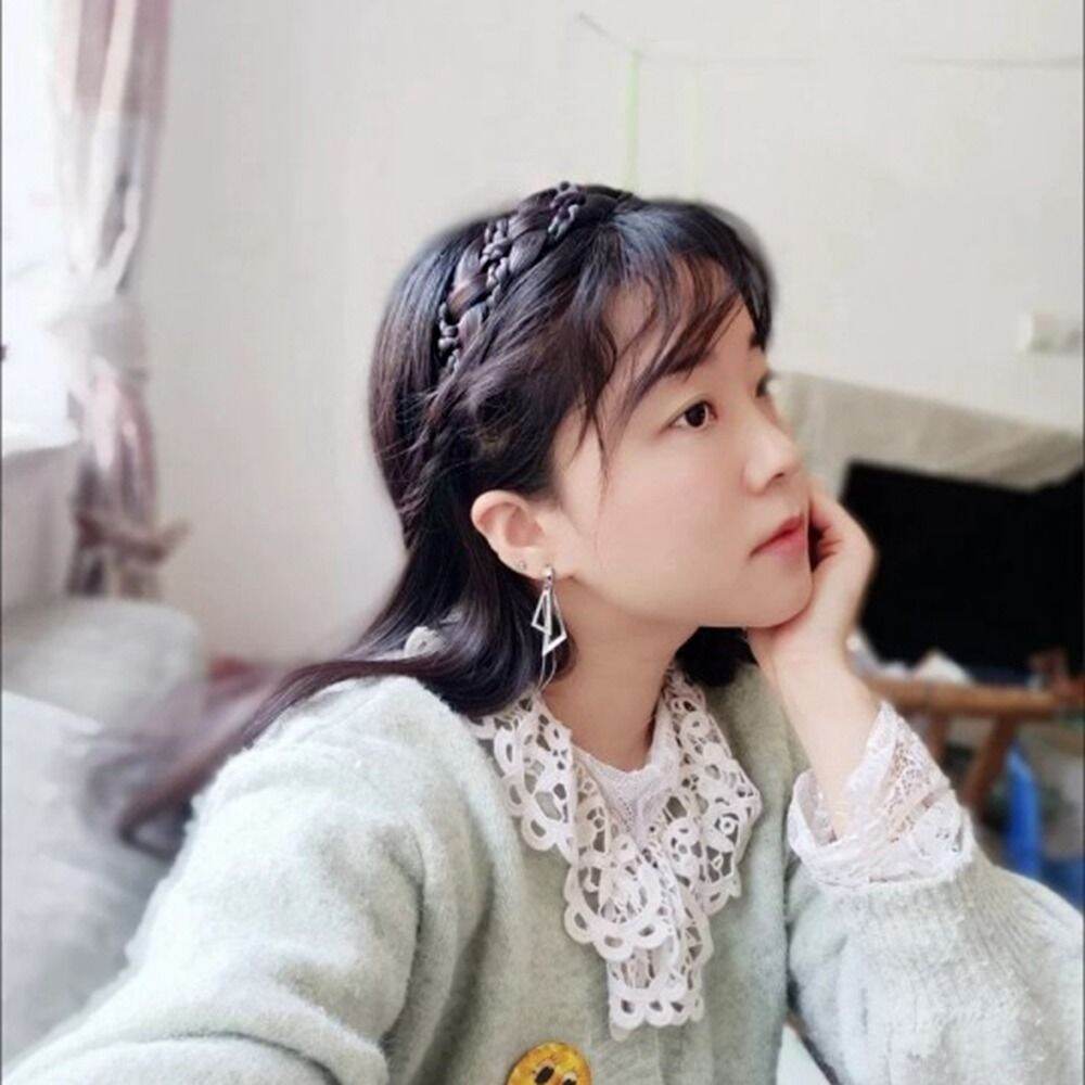 HHGY น่ารักน่ารักๆ หวานหวานแหววว ก้างปลาถักเปีย บิดถักเปีย ปีกกว้าง ...