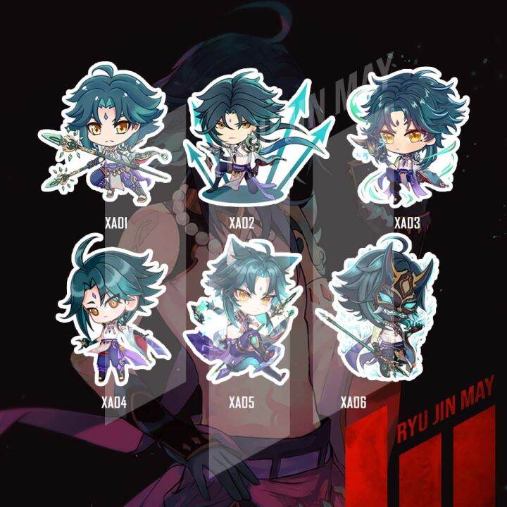 Sticker Anime - Genshin Impact - Xiao | Lazada Indonesia