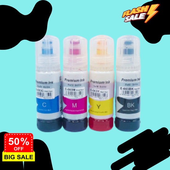 หมึกเติม Epson L1110/L3100/L3101/L3110/L3150/L5190 Ink Refill เกรดพรีเ ...