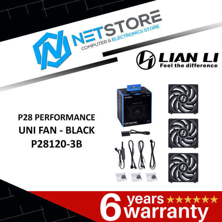 LIAN LI P28 PERFORMANCE UNI FAN - BLACK - P28120-3B | Lazada