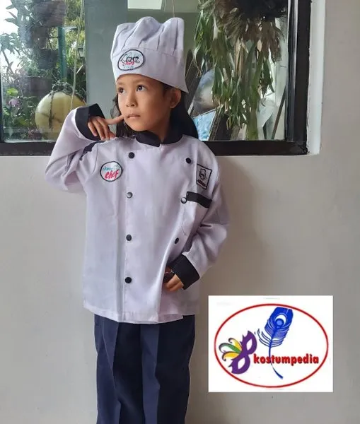 CHEF KOKI BAJU PROFESI PAKAIAN ANAK TK KOSTUM KARNAVAL PARADE FESTIVAL ...