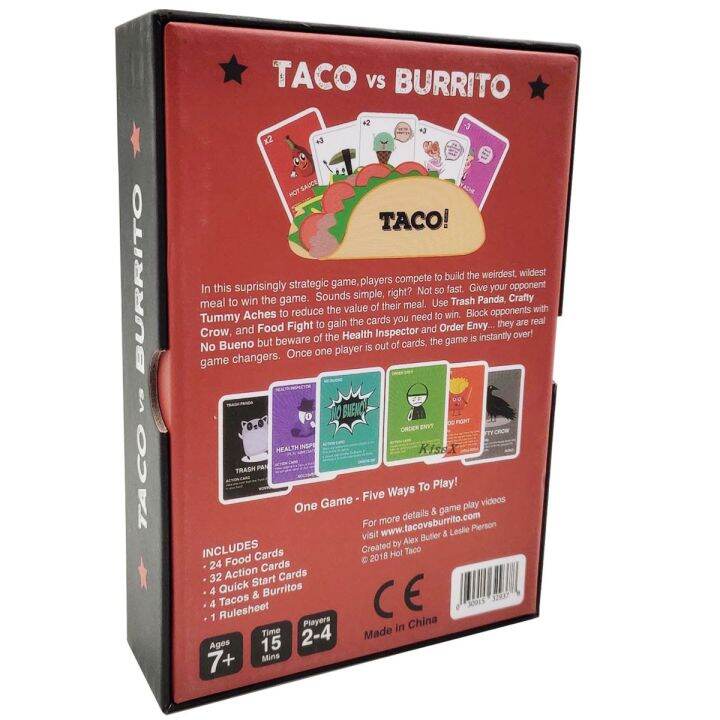 Taco VS Burrito Card Game Taco Taco vs Tortilla Card Tour | Lazada PH