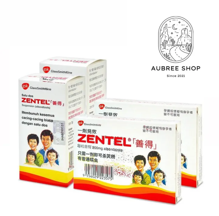 ZENTEL (TABLET 2'S / SUSPENSION 10ML) | Lazada