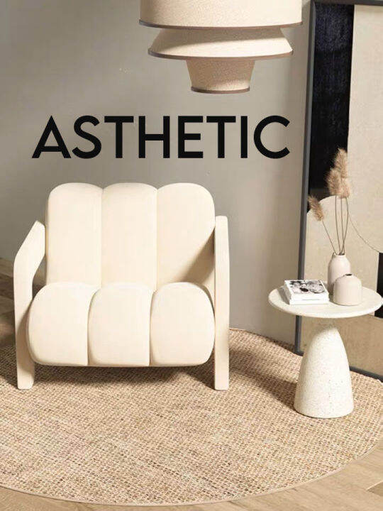 SamSpace New Light Luxury Single Sofa Lazy Sofa 轻奢单人沙发 | Lazada