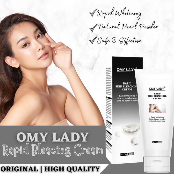 MY LADY Rapid Skin Bleaching Cream🔥 Pearl Powder Whitening Brightening Moisturizing Long-lasting ...