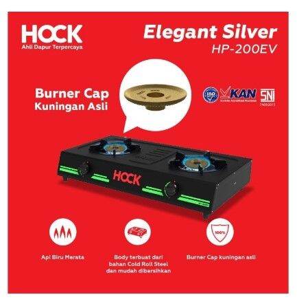 Kompor Gas 2 Tungku Hock HP200EV Dengan Model Yang Elegant | Lazada Indonesia