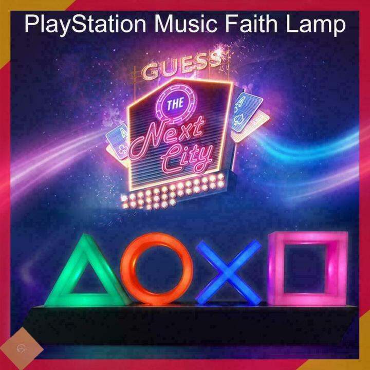LED Night Light ไอคอน Light คอนโซลเกม PS4 Playstation Icons Light ...