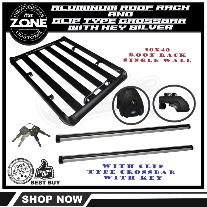 Toyota Fortuner 2005-2020 50x40 Aluminum Single Wall Roof Rack ...