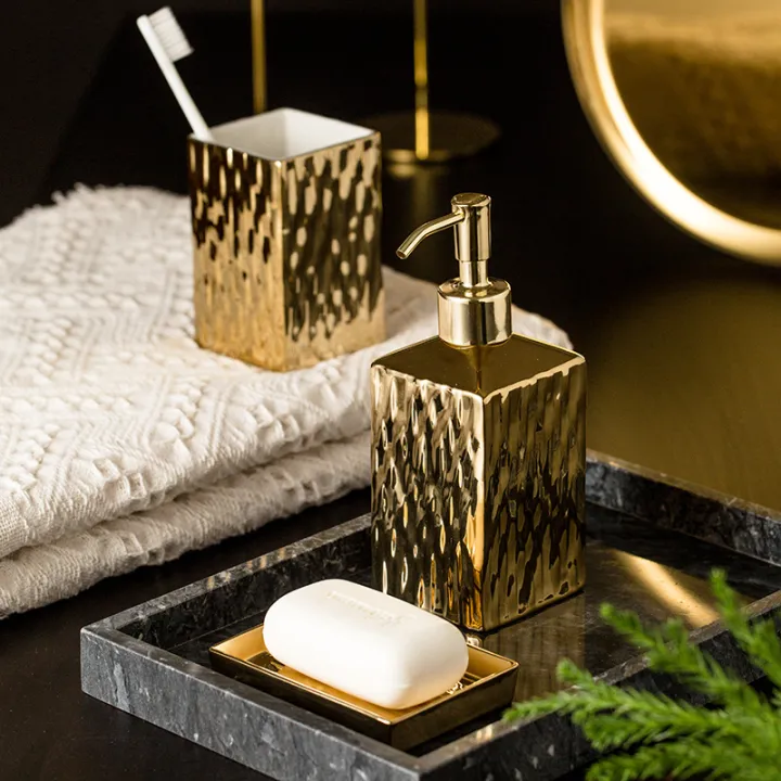 Luxury bathroom supplies ceramic bathroom four-piece set wash kit ...