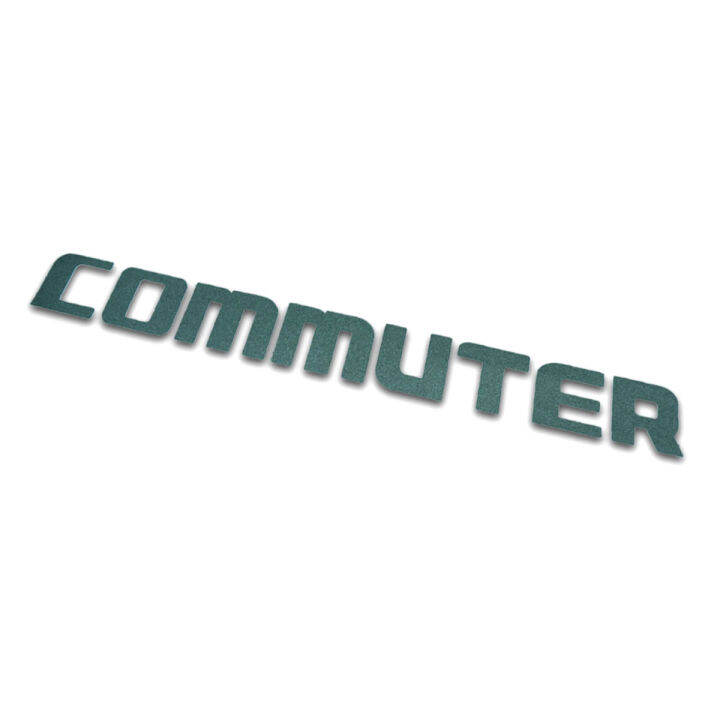 สติ๊กเกอร์ Sticker COMMUTER ติดท้าย ขนาด 21.5x3.4 cm. สีดำ 1ชิ้น Toyota ...