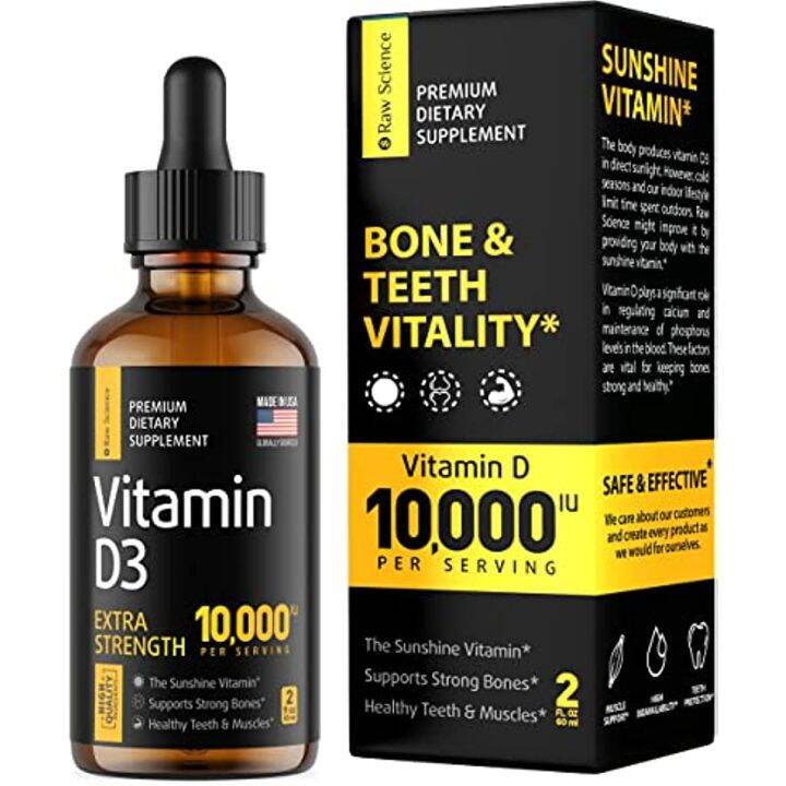 Vitamin D3 Supplement 10000 iu | Vitamin D Liquid Drops for Faster ...