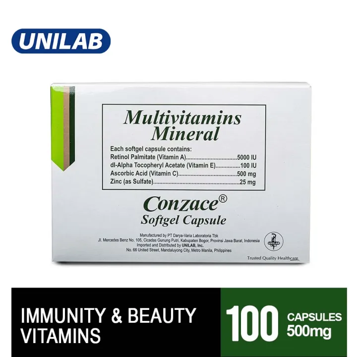 【Local Stock】 Conzace 100 Capsules Multivitamins (Helps Promote ...