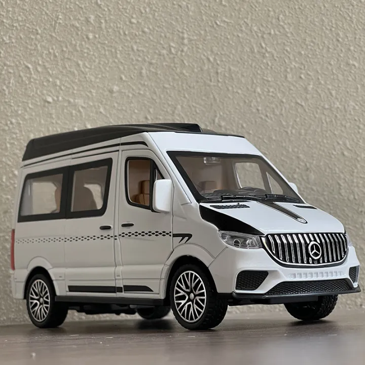 1:24 Benzs Sprinter MPV รถโลหะผสมรุ่น D Iecast โลหะของเล่นรถบัสรถรุ่น ...