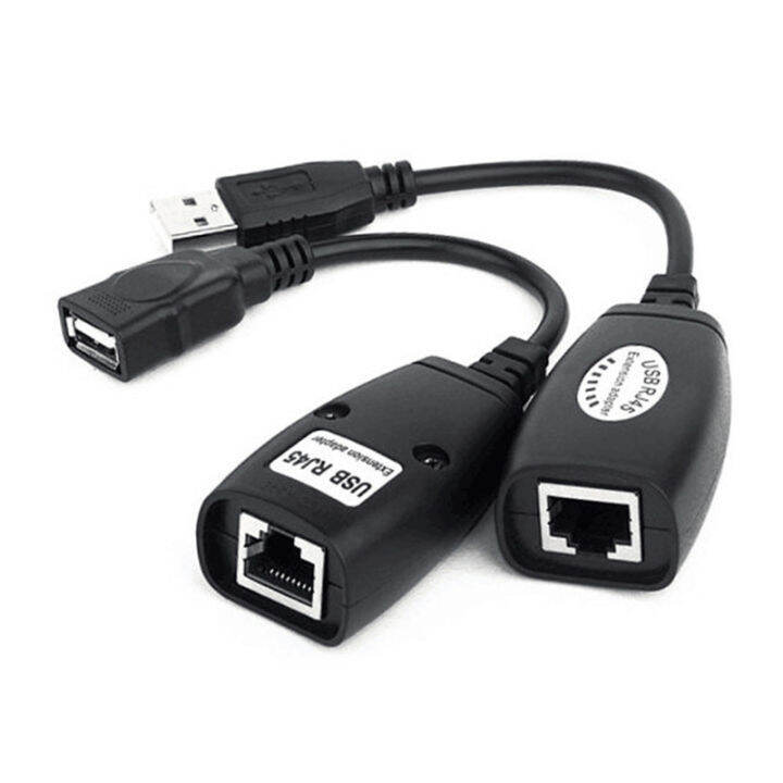 USB 2.0 Male To Female Cat6 Cat5 Cat5e 6 Rj45 LAN Ethernet Network ...