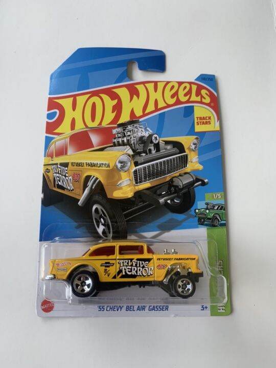 HOTWHEELS HOT WHEELS 55 CHEVY BEL AIR GASSER KUNING HW GASSERS LOT D ...