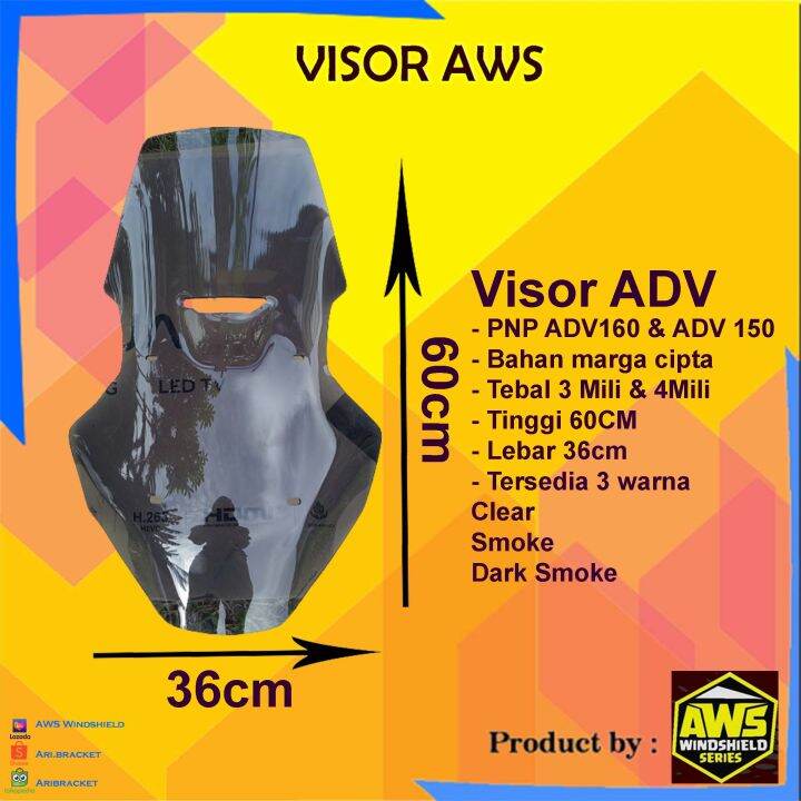 Visor ADV Panjang PNP ADV 150 & ADV 160 | Lazada Indonesia