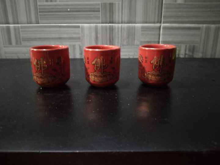 Gelas Sembayang Keramik Merah Kuno Jadul Antik | Lazada Indonesia