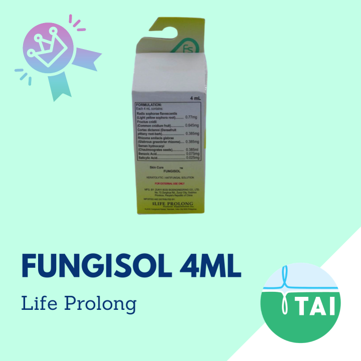 Benzoic Acid+Salycilic Acid Vial 4ml (FUNGISOL) | Lazada PH