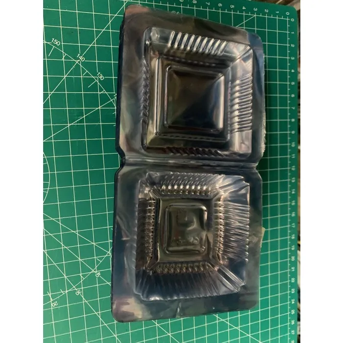 Wadah Box Kotak Plastik Mika 6A untuk Makanan dan Kue 100 pcs | Lazada ...