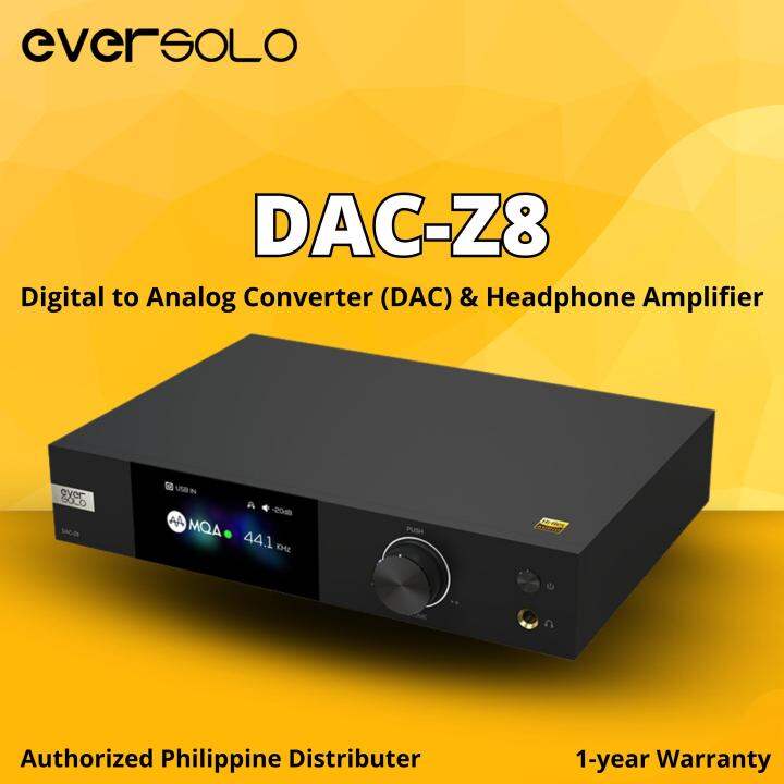 EverSolo DAC-Z8 DAC & Headphone Amplifier, Digital to Analog Converter ...