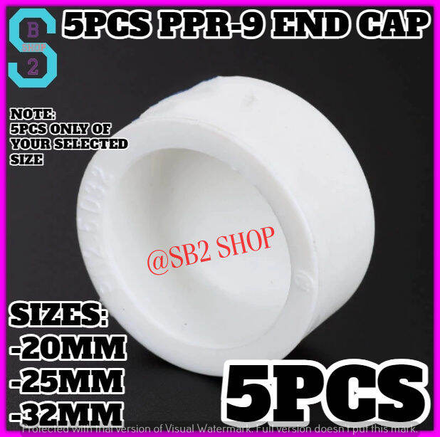 PPR-9 5PCS END CAP (20MM-1/2, 25MM-3/4, 32MM-1INCH) Water Supply ...