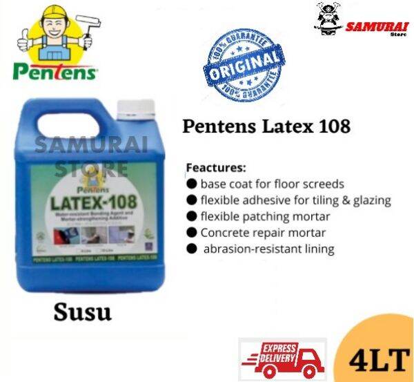 4Lt Pentens Latex-108 / Susu Simen Gum | Lazada