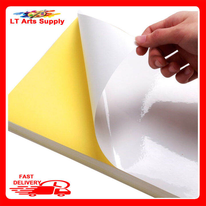 Glossy Sticker Paper Long size 100sheets | Lazada PH