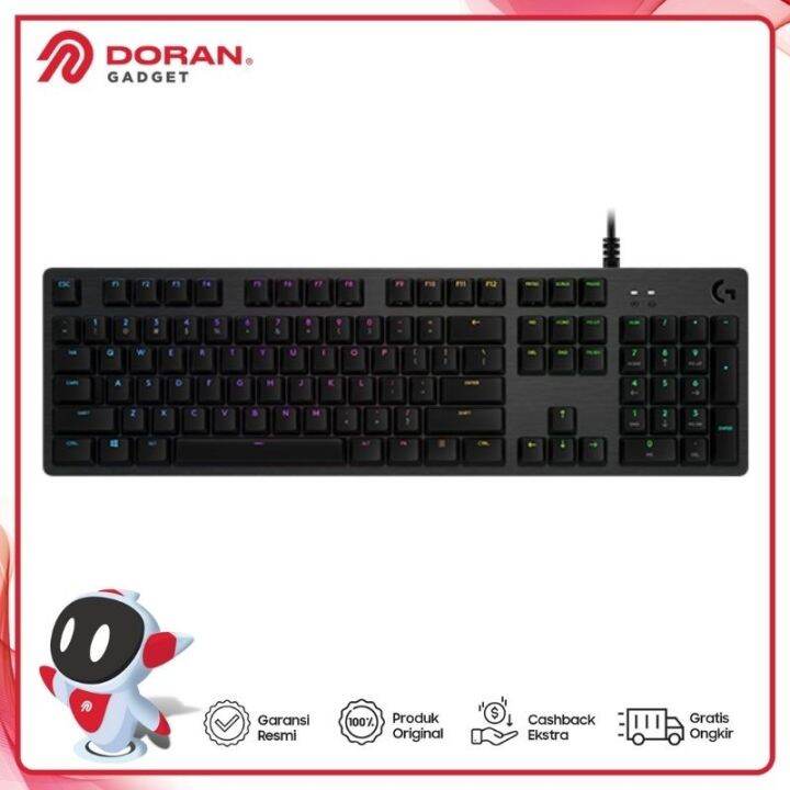 Keyboard Gaming Logitech G512 RGB Mechanical GX Red Linear Original ...