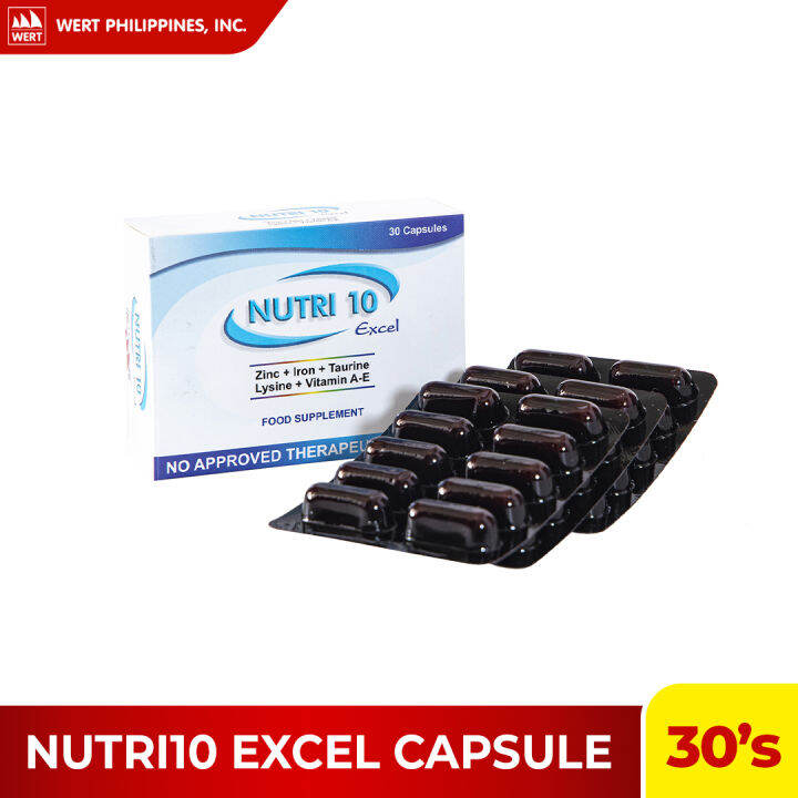 Nutri10 Excel Capsules (30s) Food Supplement | Lazada PH