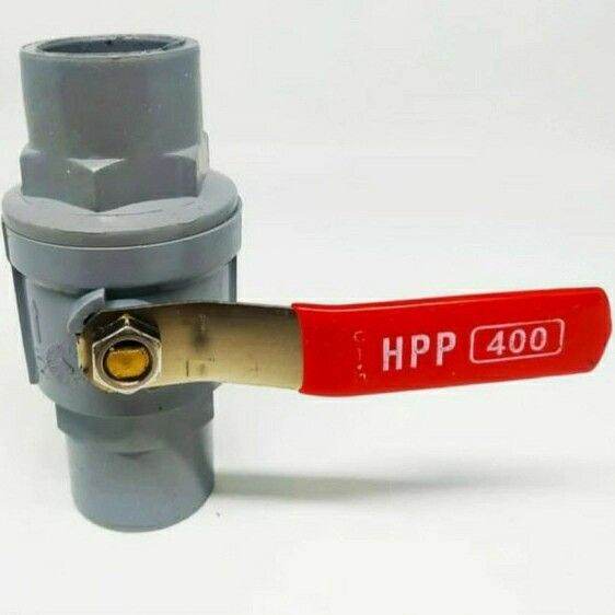 Ball Valve PVC 1/2" 3/4" 1" Gagang Besi - Stopkran Plastik | Lazada ...