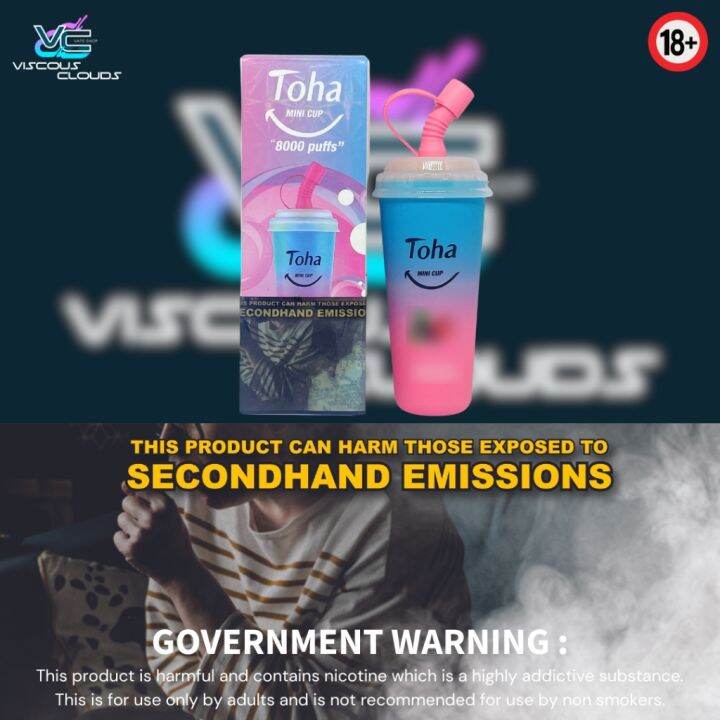 HOT (COD) lutsyo7820372 Toha Minicup 8000 Puffs Disposable Pod Vape ...