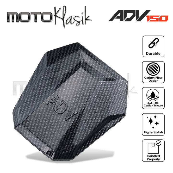 MOKOTO ADV 150 FUEL TANK COVER PLATE / GARNISH CARBON GAS TANK COVER ...