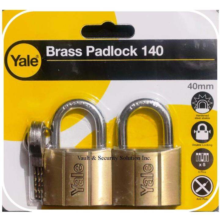 Yale 40mm Padlock 2 piece with Master Key | Lazada PH
