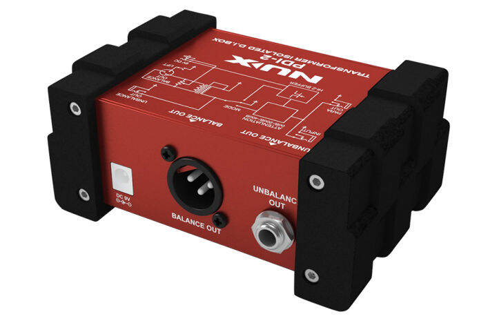 NUX PDI2 Guitar Bass Direct Box Transformer Isolated DI Box with ...