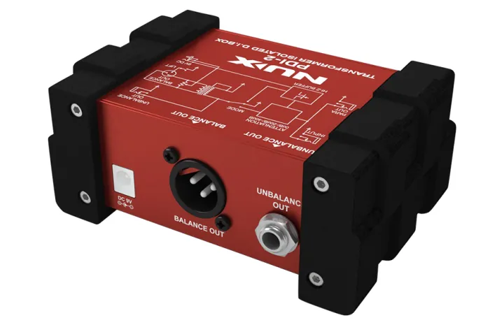 NUX PDI2 Guitar Bass Direct Box Transformer Isolated DI Box with ...
