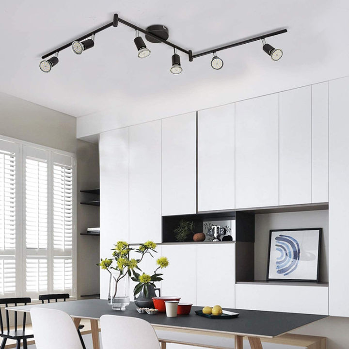 【Free light bulb】711 Market COD 6 Way Modern Ceiling Light Straight Bar ...
