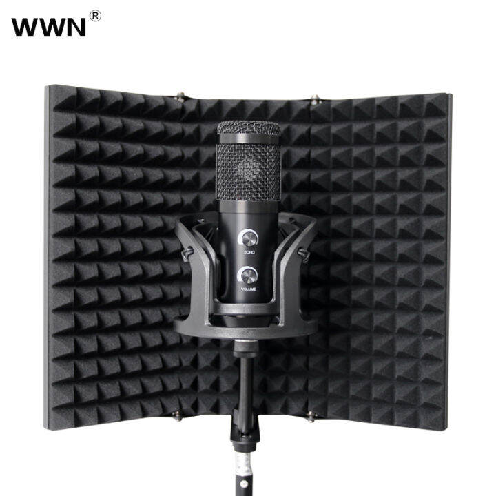 Microphone recording studio soundproof microphone windshield anti-spray ...
