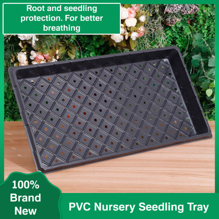 AKOIKAW PVC Seedling Tray With & Without Holes for Seedling Nursery ...