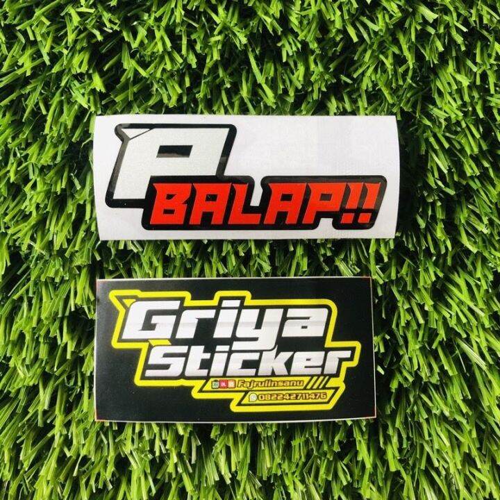 Sticker cutting - Stiker PBALAP racing balap | Lazada Indonesia