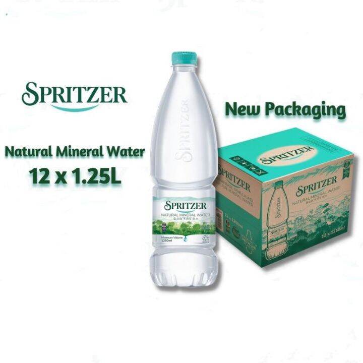 [TKM] 1.25Litre x 12 Bottles Spritzer Natural Mineral Water | Lazada
