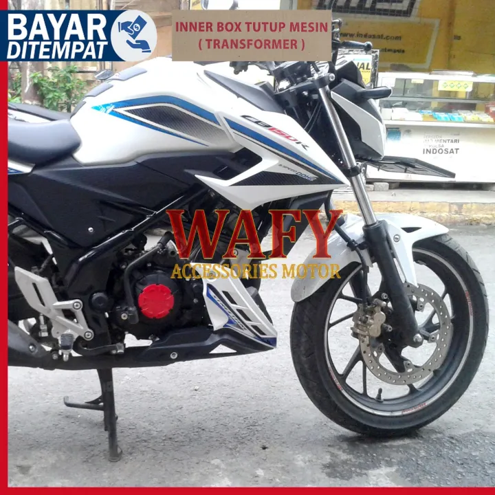 Tutup Mesin Transformer Old\New Cb150R Putih List Biru | Lazada Indonesia