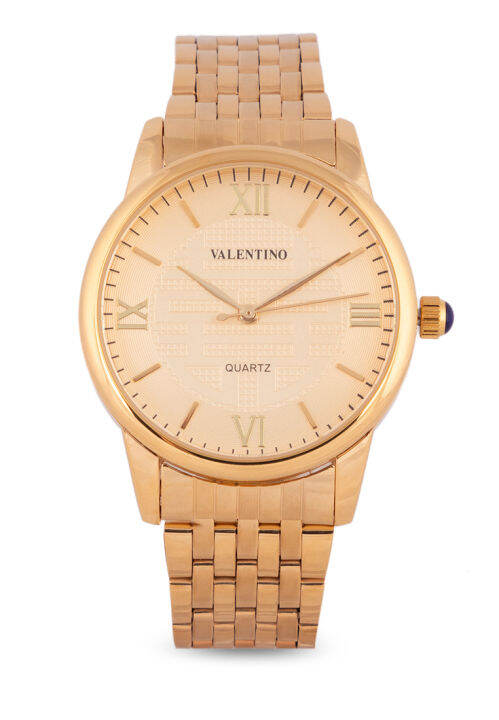 Valentino Watch for Men 20122321-GOLD DIAL Gold Stainless Steel Strap ...