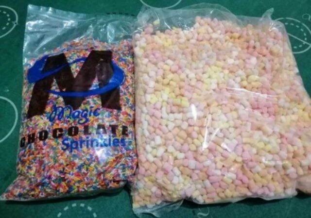 Magic Rainbow Sprinkle Candy or Mini Mallows - Toppings for Shake ...