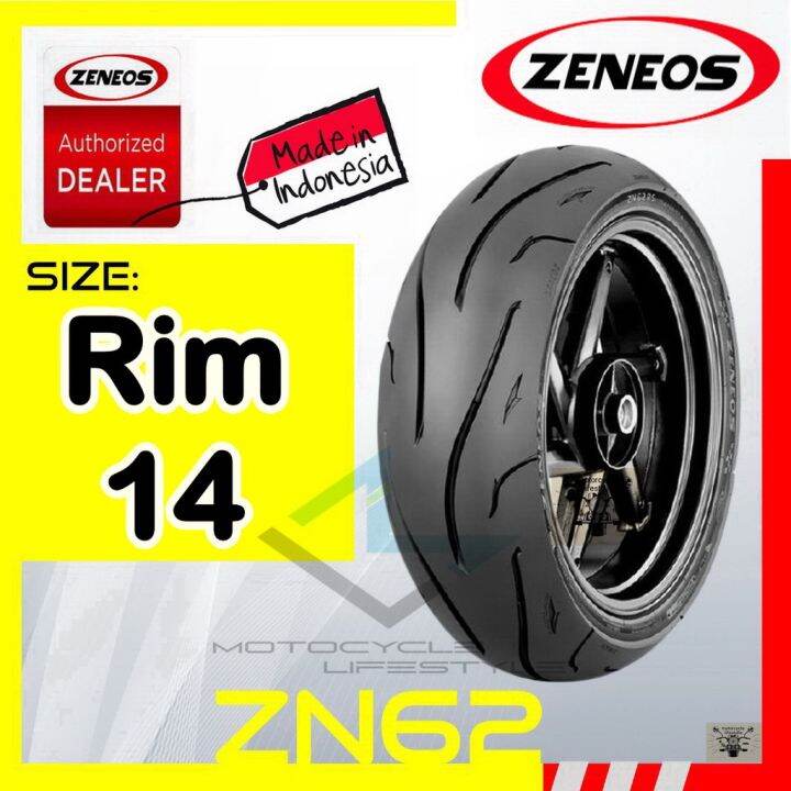 Zeneos ZN62 Motorcycle Tire Rim 14 (Tubeless) | Lazada PH
