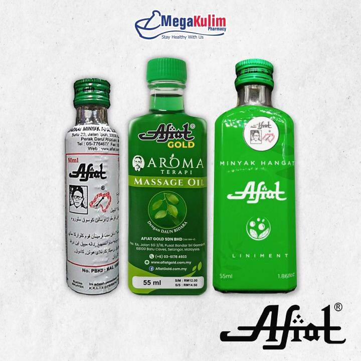 Minyak Afiat 50mL / 55mL (Original / Gold / Hangat) | Lazada